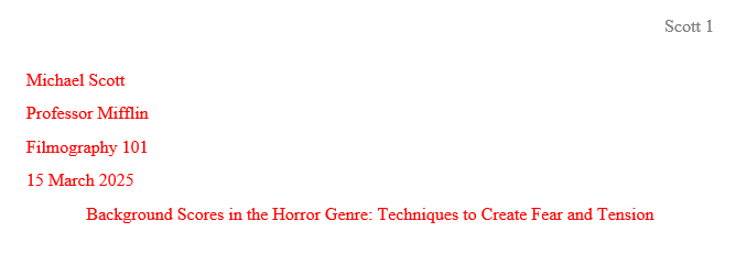 예시로 알아보는 MLA 스타일 헤딩(heading)과 헤더(header) 작성법 | Editage Insights